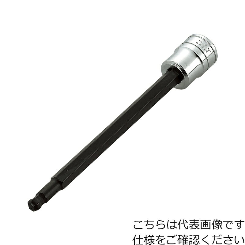 【特長】●ビット部は差込式で、交換が可能です。●ロングボールポイントタイプです。●差込角側は応力の集中を防ぐパワーフィット形状を採用しています。【用途】●汎用工具【仕様】●差込角(mm)：6.35●対辺寸法(mm)：5●ビット長さ(mm)：...