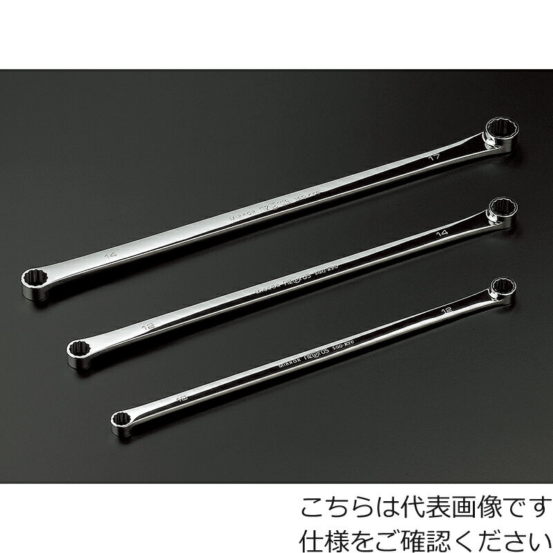 【特長】●奥深い所もダイレクトに掛かるロングタイプです。●口径部は面取りの少ないNパワーフィット形状です。●片面の突出形状によりベルトのプーリーなどオフセットされたボルトに便利です。【用途】●ネプロス・汎用工具【仕様】●対辺寸法(mm)：8...