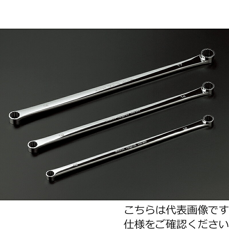 【特長】●奥深い所もダイレクトに掛かるロングタイプです。●口径部は面取りの少ないNパワーフィット形状です。●片面の突出形状によりベルトのプーリーなどオフセットされたボルトに便利です。【用途】●ネプロス・汎用工具【仕様】●対辺寸法(mm)：1...