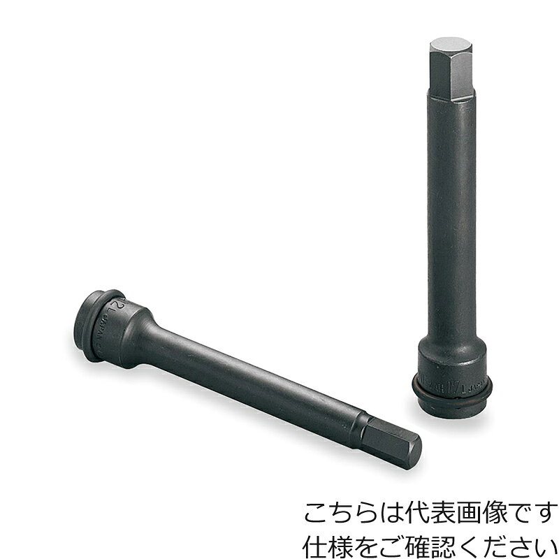 【特長】●インパクトレンチなどの動力工具用のソケットです。●仮締め専用です。【用途】●六角穴付きボルト・ねじの締付け、緩め作業用。【仕様】●差込角(mm)：12.7●対辺寸法(mm)：6●全長(mm)：150●適合ピン：PIN3522S(対...