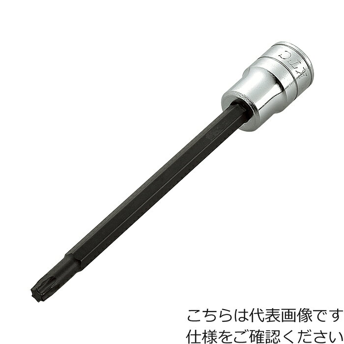 【特長】●ビット部は差込式で、交換が可能です。●差込角側は応力の集中を防ぐパワーフィット形状を採用しています。●ロングタイプです。【仕様】●呼びNo.：T45●先端寸法(mm)：7.77●差込角(mm)：9.5●全長(mm)：128●タイプ...