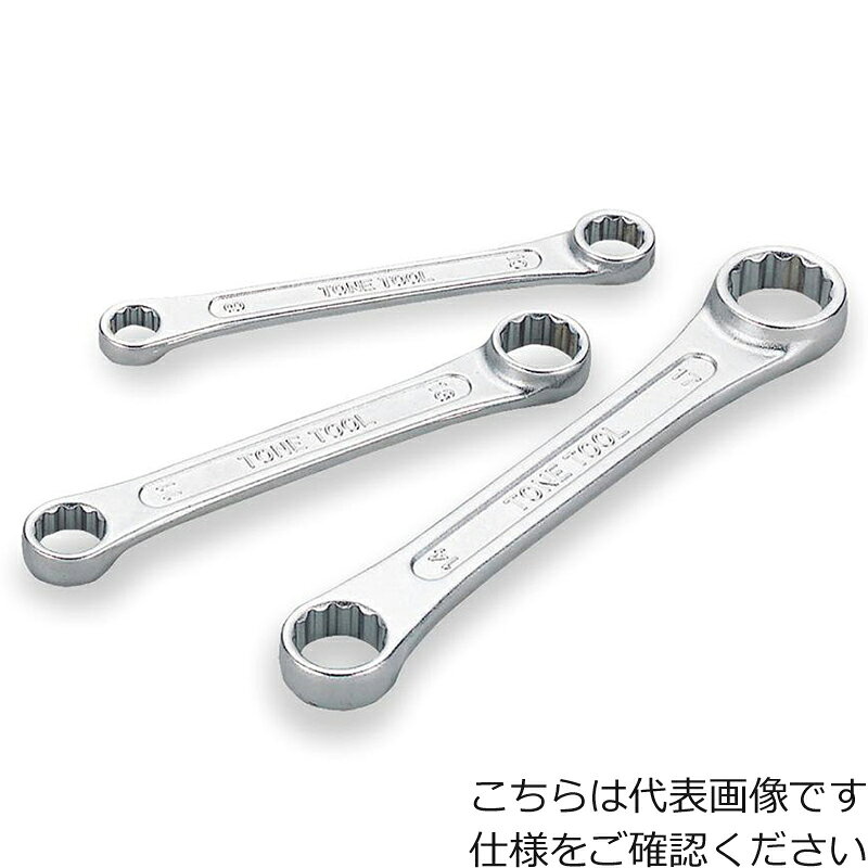 【特長】●高さ制限のある狭い箇所や作業スペースが狭い箇所に最適です。●めがね部は12角なので、ボルト・ナットに対して容易にはめ合わせができます。【用途】●六角ボルト・ナットなどの締め付けけ・緩め作業用レンチ。【仕様】●対辺寸法(mm)：13...