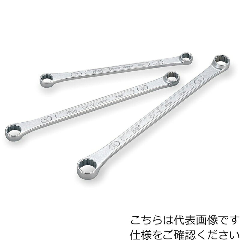【特長】●高さ制限のある狭い箇所に最適です。●めがね部は12角です。【用途】●六角ボルト・ナットの締付け、緩め作業。【仕様】●対辺寸法(mm)：12×14●全長(mm)：224●首角度(°)：0【仕様2】●ストレートタイプ【材質／仕上】●構...