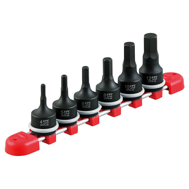 【特長】●AMBACシステム採用で、使用時のピン飛び出しを防止します。●刻印に加え、見やすいサイズ表示を施しています。●新型リングの採用により、ピン・リングの装着も簡単です。●インパクトレンチ用ヘキサゴンビットです。【用途】●インパクトレン...
