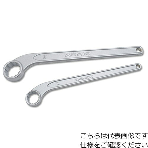 【特長】●柄に対して口が水平に40°の角度がついているので、狭い場所の作業に最適です。●JIS表示認定工場製です。●JIS強力級スパナの30%増の強度です。【用途】●六角ボルト・ナットの締結作業に。【仕様】●対辺寸法(mm)：24●全長(m...