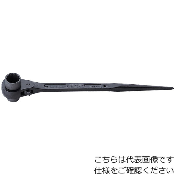 【特長】●正逆は切り替え爪式です。●本体はサビにくいカチオン塗装です。●爪の切り替え部の開口が大きく泥水、砂などが入ってもすぐ排除されるため過酷な条件でも極めて安定したラチェット作動が得られます。●便利なシノ付です。【用途】●ボルトナットの...