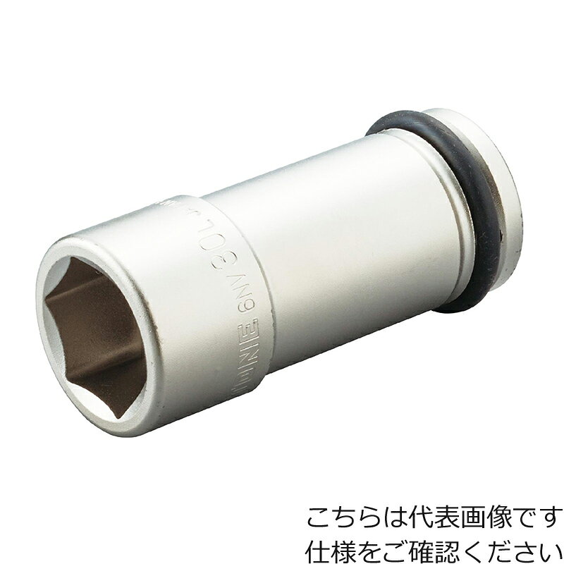 【特長】●外観品質と防錆力の向上を図った無電解メッキ仕様のインパクト用ソケットです。●Oリング仮置き構造により、レンチにインパクト用ソケットを着脱する際にOリングを一旦溝に仮置くことで作業性を向上させています。【仕様】●差込角(mm)：19...