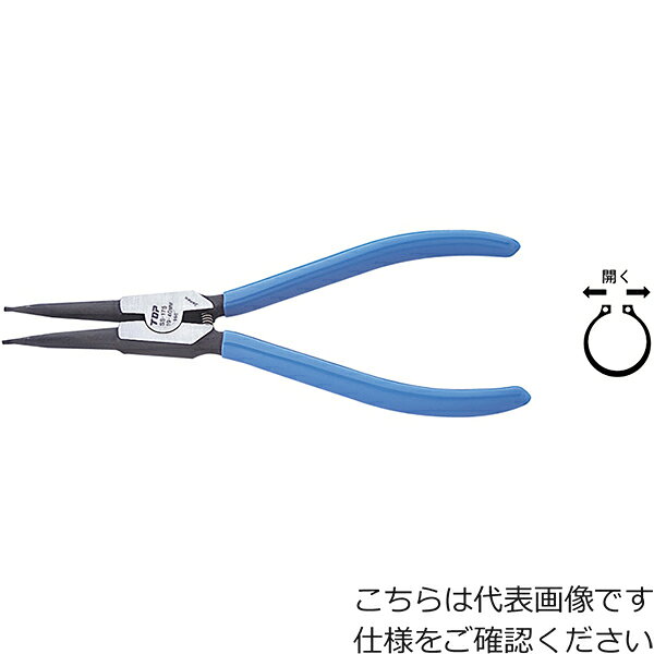 【特長】●オール鍛造品、一体成形です。●耐久力・耐荷重性抜群です。●先端部は逆テーパー加工により、リングを確実にキャッチします。●シャフト（軸）用専用タイプです。【用途】●リングの取り付け取り外しに。【仕様】●リング使用範囲(mm)：10〜...