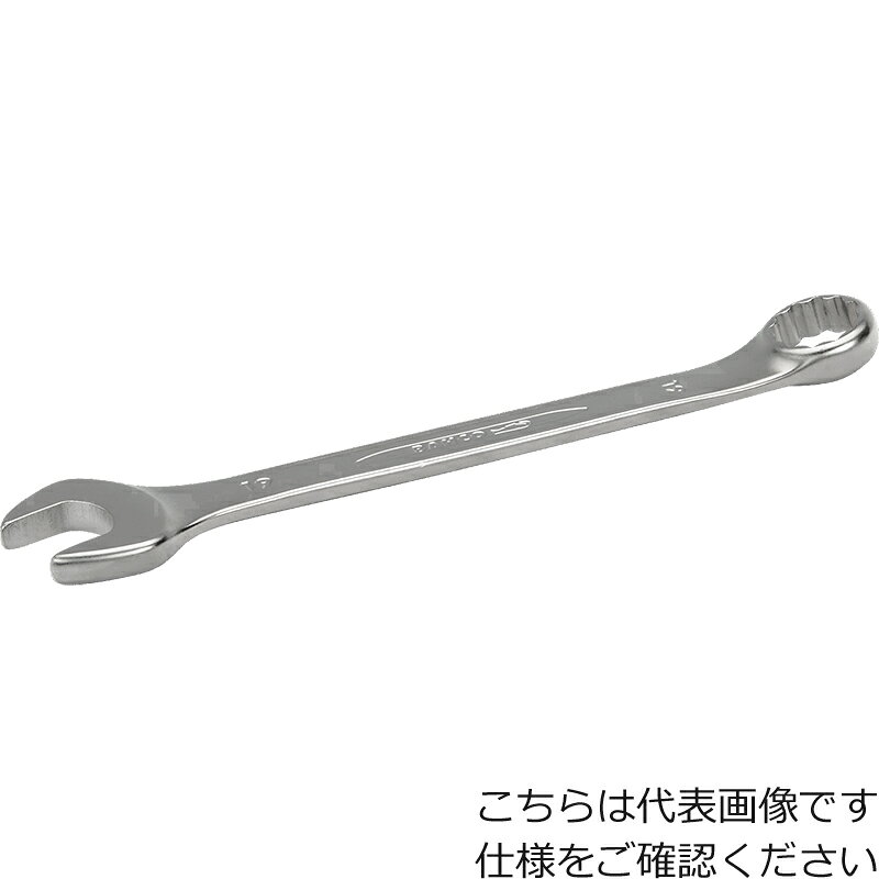【特長】●スパナ部めがね部とも15°のオフセット角です。●コーナー欠けしないダイナミックドライブを採用しています。●表面は研磨仕上げで美しい光沢です。【用途】●ボルトナットの締め緩め。【仕様】●二面幅寸法(mm)：10●全長(mm)：144...