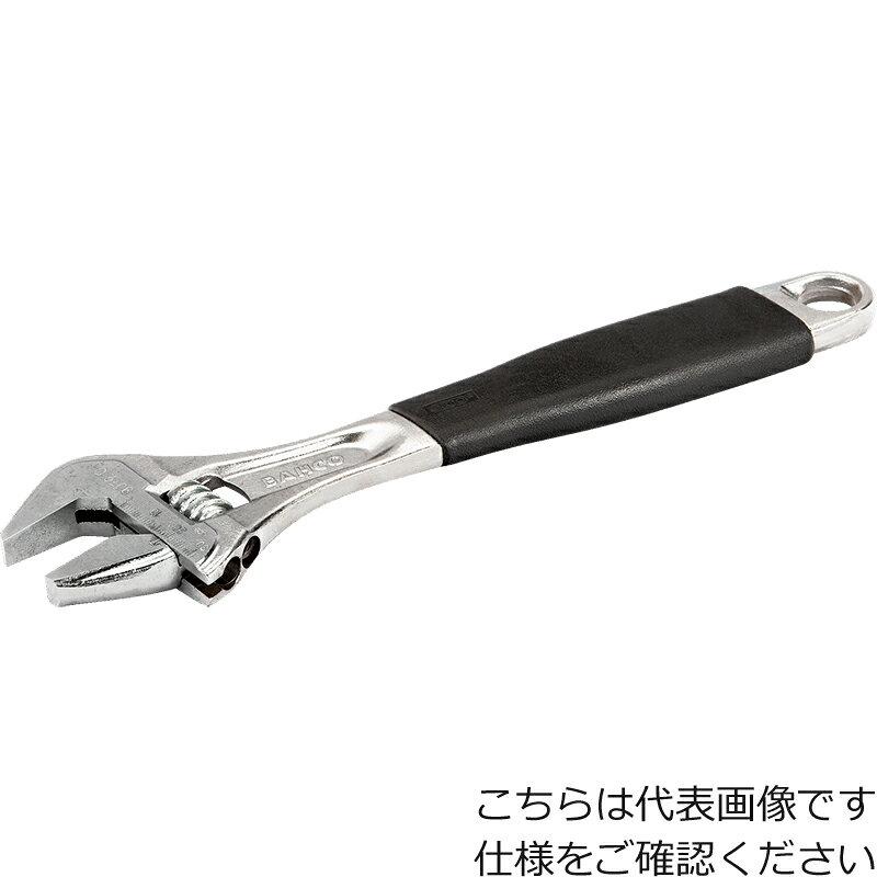 【特長】●ジョーが開く時、ジョーシャフトが外側に飛び出ないため、狭所作業に最適です。●エルゴグリップ採用により腱鞘炎や、けがの防止につながります。●目盛付です。【用途】●ボルトナットの締め緩め。【仕様】●全長(mm)：208●最大口開き(m...