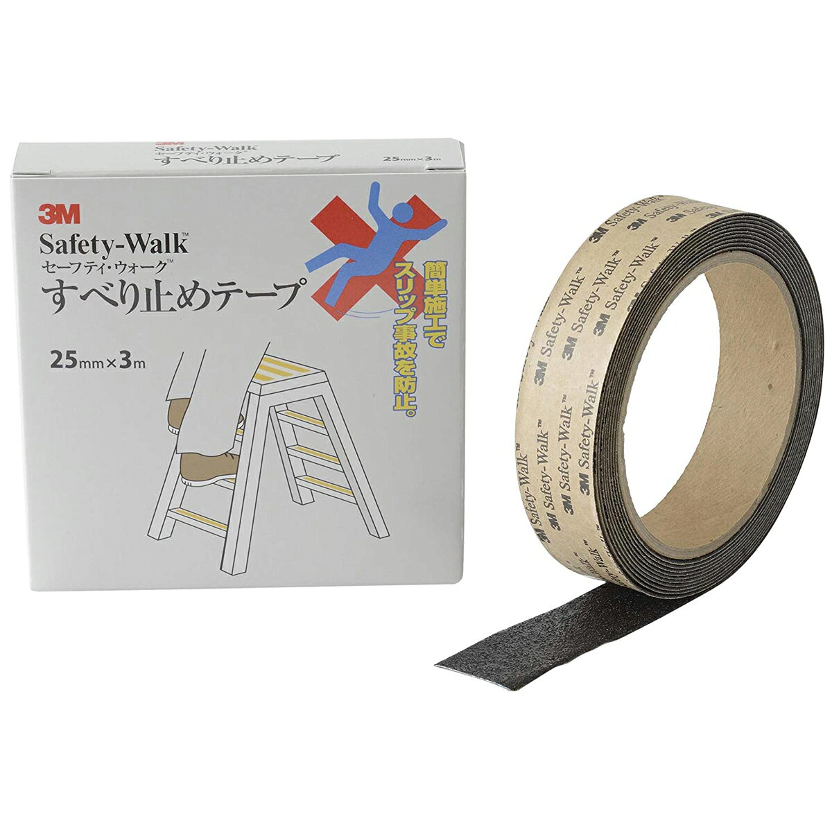 【特長】●裏紙を剥がして貼るだけの簡単な施工ですべり事故を防止します。●シマ鋼板用なので凹凸面にもよく追従して貼れます。●水や油がかかっても確実なすべり止め効果を発揮します。●わずかな経費で安全が確保できます。【用途】●屋内・屋外兼用。●シ...