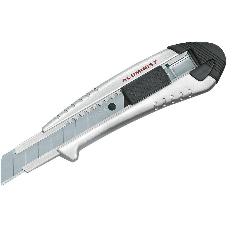 【特長】●オートロック式（ロック力25キロ）です。●ボディ内に2枚の替刃を内蔵できます。●重厚感があり、使い込むほどに味が出る、アルミダイカストボディーです。●刃折り器（スナッパー）付です。【用途】●厚物切断用カッター。【仕様】●全長(mm...