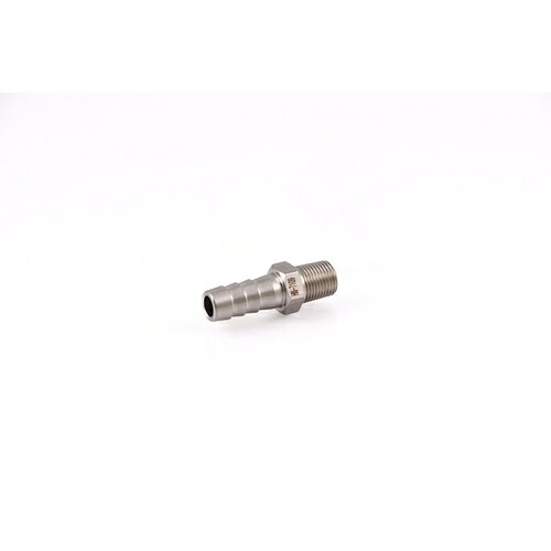 【特長】●ホースとネジの接続に【用途】●ホース用継手。【仕様】●接続口径D：R1/8●接続口径(タケノコ外径)(mm)：9.0●六角対辺(mm)：12●使用流体：水・空気・油●タイプ：エースニップル●最高使用圧力(MPa)：3.45●高さ(...