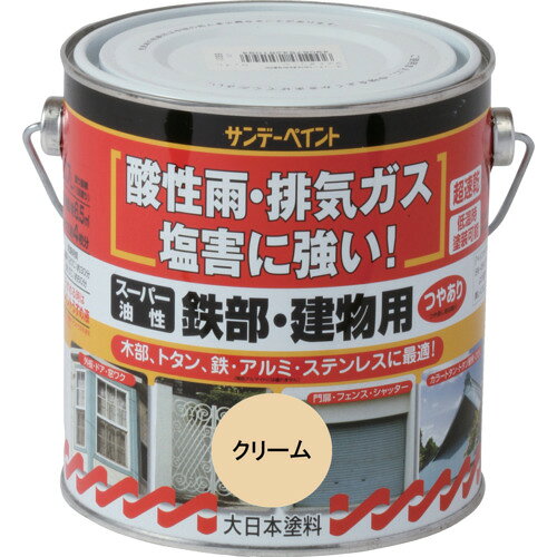 【特長】●酸性雨・排気ガス・塩害に強い超速乾油性多目的塗料です。【仕様】●色：クリーム●容量(L)：0.7●指触乾燥時間：20度：約20分、冬期：約45分【仕様2】●塗り重ね回数：1●乾燥時間：約20分（20℃）、約45分（冬期）●塗布面積...