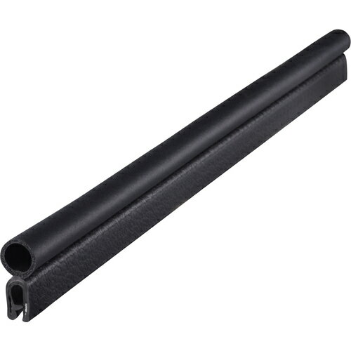 【特長】●接着剤を使用せず取り付けができます。【用途】●扉などのクッション材、防塵対策。【仕様】●色：黒●長さ(m)：1●取付方法：差し込みタイプ●A(mm)：9.2●B(mm)：13.3●C(mm)：2.2●H(mm)：24.3●r(mm...