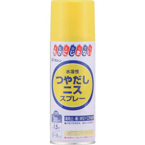 【特長】●水彩絵の具の上に塗れる工作用ニスです。【用途】●紙ねんど工作用。【仕様】●容量(L)：0.3●乾燥時間：(20℃)：10〜20分●色：透明つやあり●塗り重ね回数：2●塗布面積(［［M2］］)：約1.5【材質／仕上】●合成樹脂（アク...