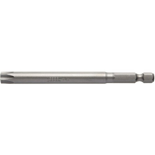 【特長】●トルクス［［R下］］ねじ専用ビットです。【仕様】●刃先：T45●全長(mm)：100●シャンク径(mm)：6.35●呼称：J【原産国（名称）】日本【質量】35.000【質量単位】G【JANコード】4907587063342【メーカ...