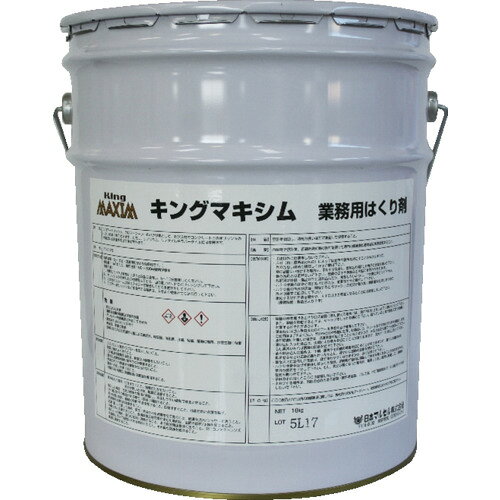 【特長】●リンスフリータイプの速効性、分散性に優れたはく離剤です。●はく離後のベトツキ、泡立ちが少なく即効性、分散性に優れており汎用品を超えた性能を発揮します。【用途】●化学床材上の樹脂ワックスのはく離。【仕様】●容量(kg)：18●容量(...