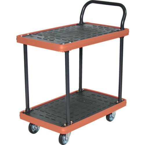 【特長】●荷台の全周に緩衝ゴムを巻き、ぶつけても傷を付けにくくしてあります。●緩衝ゴムがテーブル面より約5mm高いためコボレ止めにもなっています。【仕様】●均等荷重(kg)：150●色：ブラック●長さ(mm)：716●幅(mm)：436●高...
