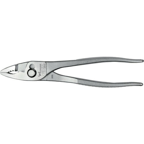 【特長】●薄型ヘッドと非対称ノコ刃で狭いところでも部品をガッチリ挟んで離しません。●新カシメ構造で耐久性が大幅にアップしました。●センター切断方式で軽い力で切れます。●2段階でスライド調整できます。【仕様】●全長(mm)：207●厚さ(mm...