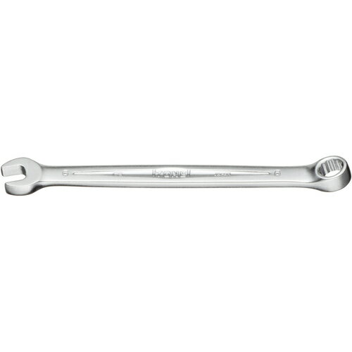 【特長】●スパナのスピードとめがねレンチの強さを兼ね備えており、仮締めをスパナ側で、本締めはめがね側でというように1本2役の機能工具です。●めがね部の柄の曲がり角度15°です。●モデルチェンジで、さらに使いやすくなった手に馴染む柔らかい曲線...