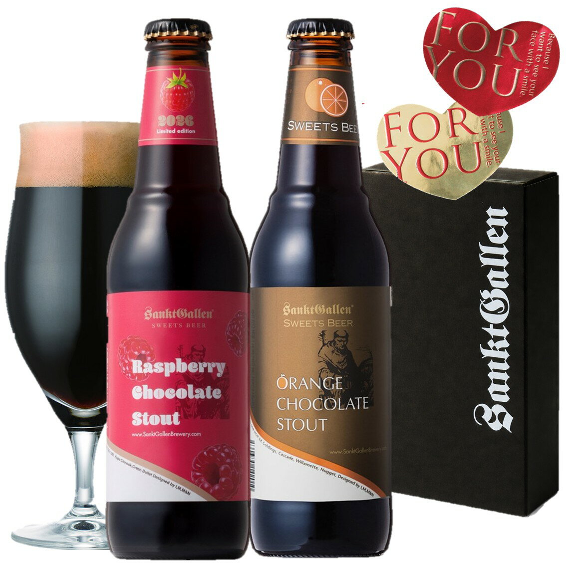 フルーツ チョコビール2種 飲み比べセットの紹介 セット内容　2種のチョコビール ラズベリーチョコレートスタウトアルコール8.0％ 麦芽量の30％にもあたる、たっぷりのラズベリーを煮詰めて使用しました。 果実由来の鮮やかな酸味が、ロースト麦...