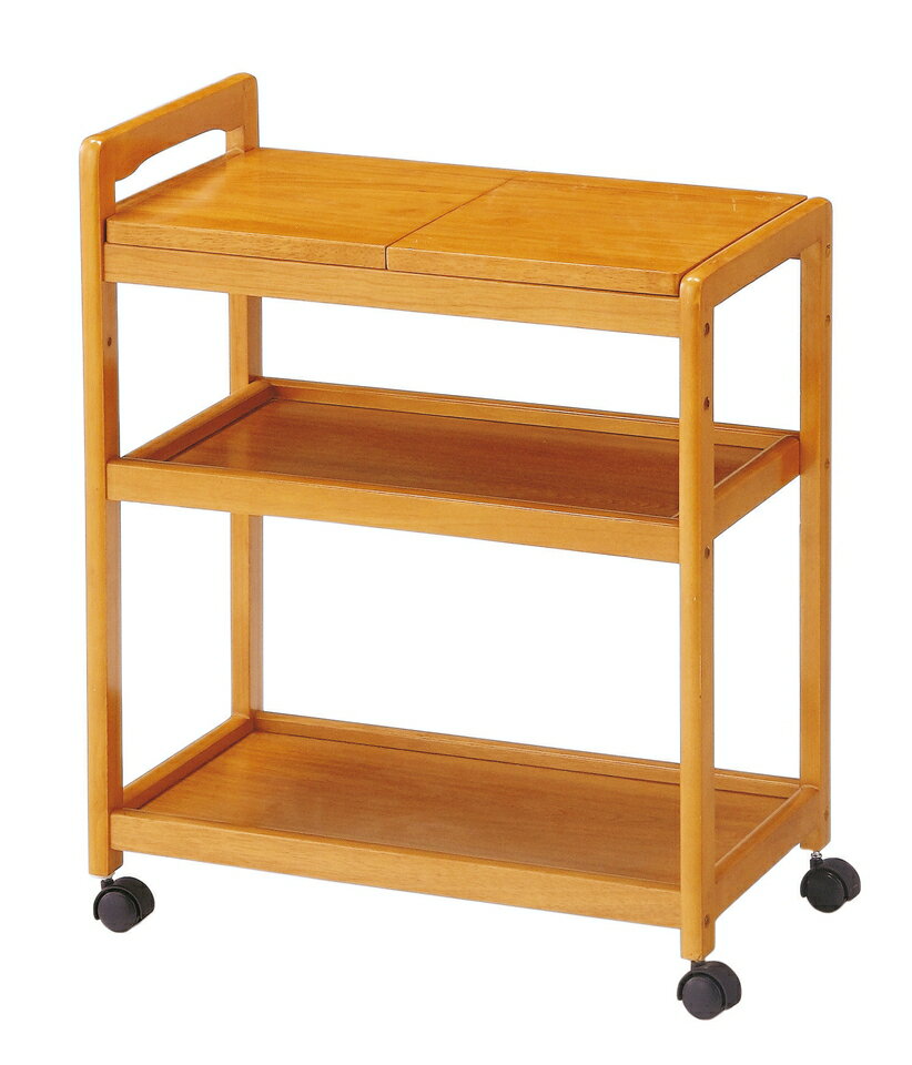 木製キッチンワゴン キッチン収納 キッチンラック 台所 オシャレ おしゃれ シンプル キャスター キャスター付き ワゴン 移動が楽商品説明木製キッチンワゴン。●天板2分割式(W275×D325×t20mm×2枚)。●中間棚高さ変更可能(2段...