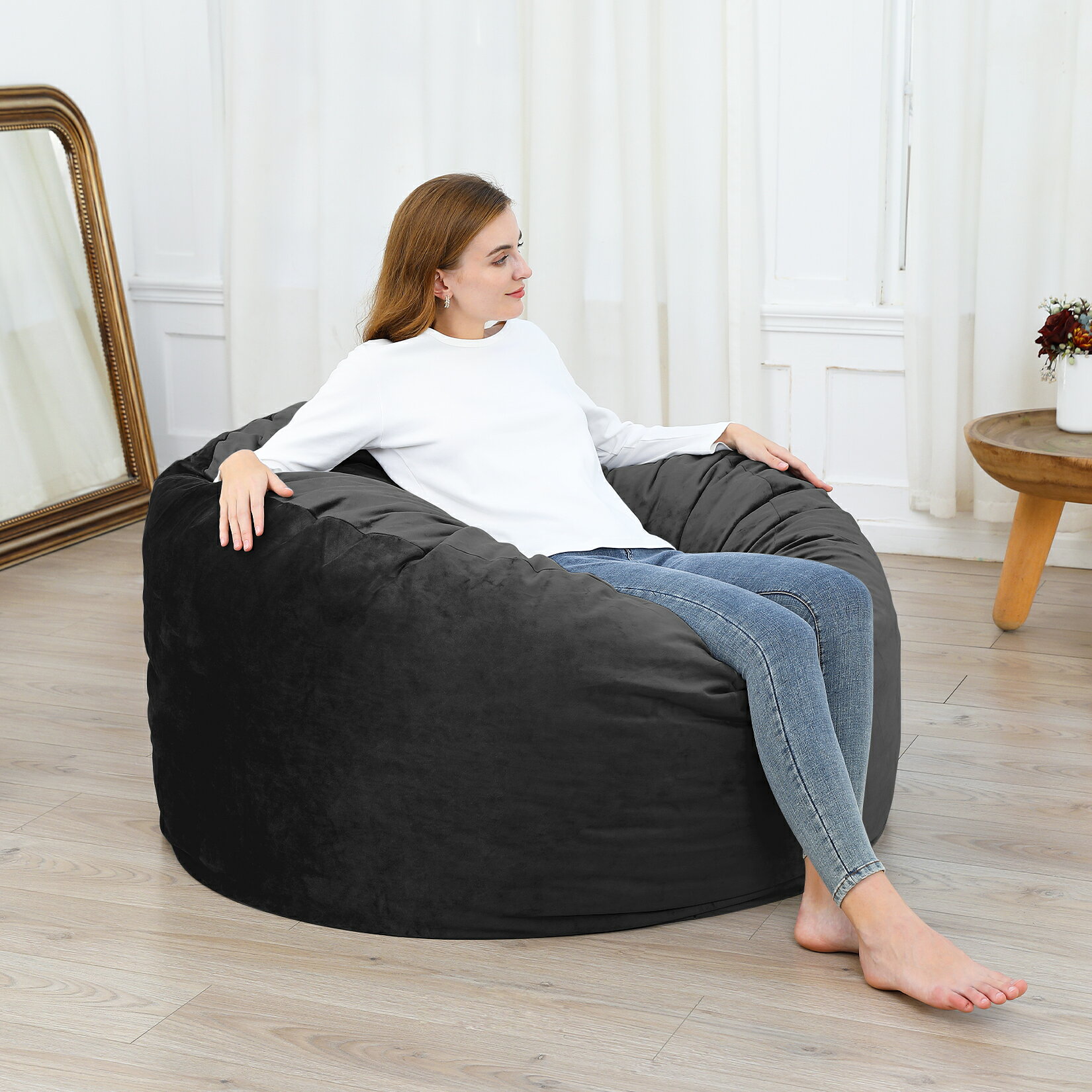 商品名リクライニングソファ商品情報サイズ：122cm×122cm×71cm商品特徴■全年齢で広々くつろげます 大人、ティーンエイジャー、お子様までゆったりとお使いいただける十分なスペースがあります。リビング、寝室、プレイルーム、学生寮、読書...