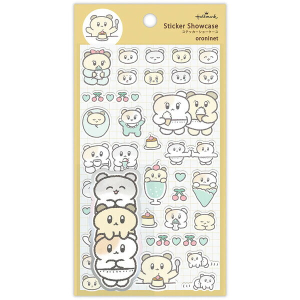 商品名シール ステッカーショーケース LINEスタンプ クリエイター oroninet 赤ちゃんハムスター 2シート入 ログ かわいい説明LINEスタンプで話題のクリエイター♪日常をかわいく残すライフログ用「シール」です。日常のワンシーンや...