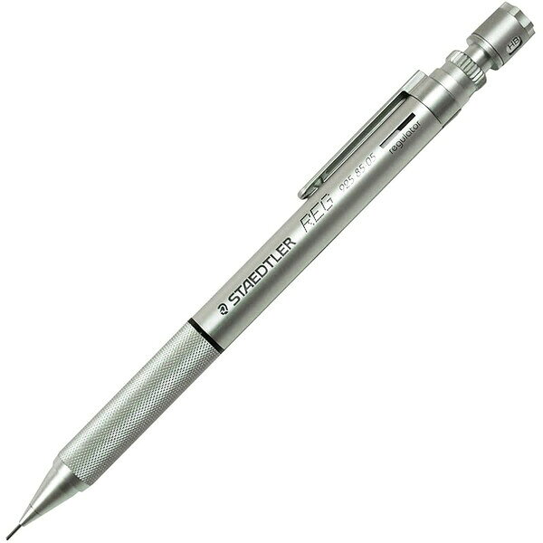 商品名ステッドラー シャープペンシル レグ 0.5mm STAEDTLER REG 芯量調整機能付き 製図用説明描線とノックで変化する芯量差により損なわれる作業性のロスを排除したレギュレーター機能付き製図用シャープペンシル。自身の描線スピー...