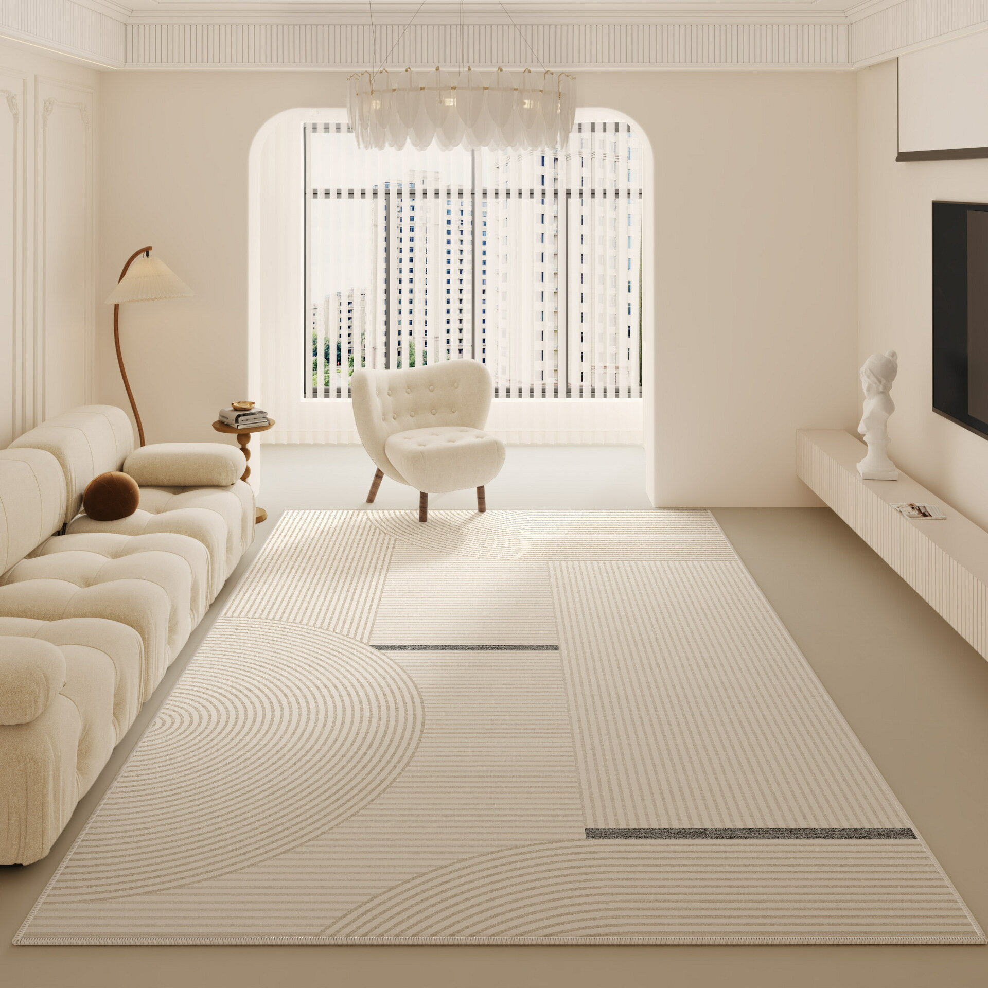 ※商品情報 3つの機能：静電気防止、防水、防汚 普通：静電気防止防水防汚不可 サイズ：140x200cm、160x230cm、200x250cm、200x300cm、200x340cm 素材：ポリエステル繊維（ポリエステル） 適用空間：リビ...