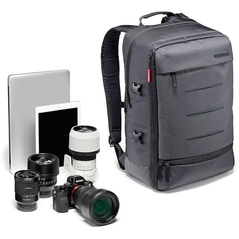 【商品の特徴】マンフロット MB-MN-BP-MV-50 バックパック 「Manhattan ムーバー50 」●70-200mm f2.8 付 DSLR＋レンズ 5本＋ストロボ＋コンパクトカメラが収納可能 ●取り出し可能で、背面からも、上も...