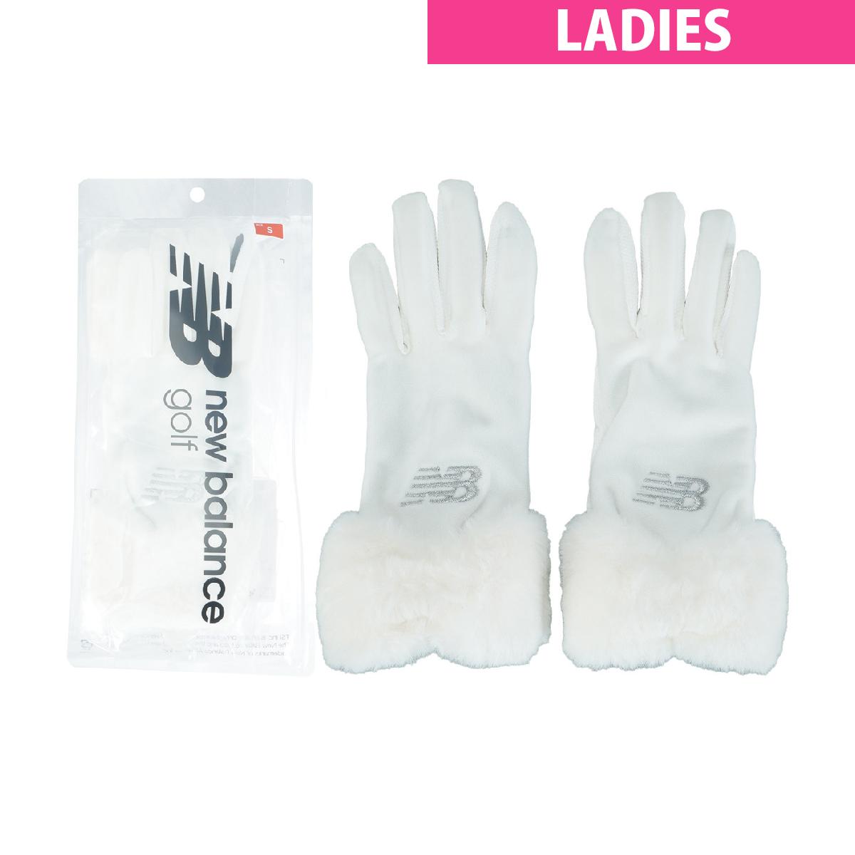 ベロア×フェイクファー ウォームグローブ 両手用ニューバランス / New Balance素材甲部：ポリエステル、ポリウレタン／部分使い：ポリエステル／掌部：合成皮革サイズバリエーションSS(17-18cm)、S(19-20cm)対象レディ...