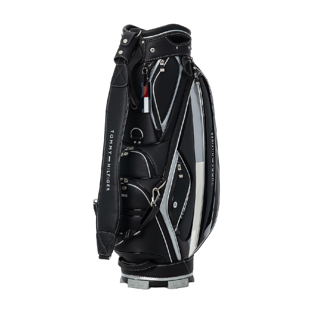FACE キャディバッグトミー ヒルフィガー ゴルフ / TOMMY HILFIGER GOLF商品の特徴2026年FACEシリーズのカートキャディバッグ。従来モデルと同様に高級感のあるシンセティックレザーを使用。3点式ショルダーにより安定...