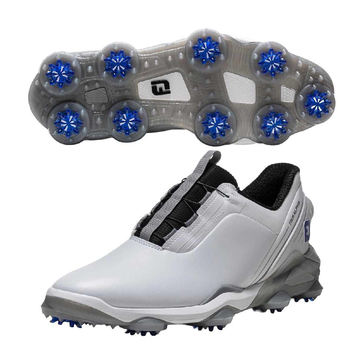 ツアーアルファ BOA シューズフットジョイ / Foot Joy商品の特徴FOOTJOY史上最もパワーと安定性にこだわった本格的ツアースパイクシューズTOUR ALPHA(ツアーアルファ)タイプダイヤルタイプ素材防水人工皮革重さ非公表サイ...