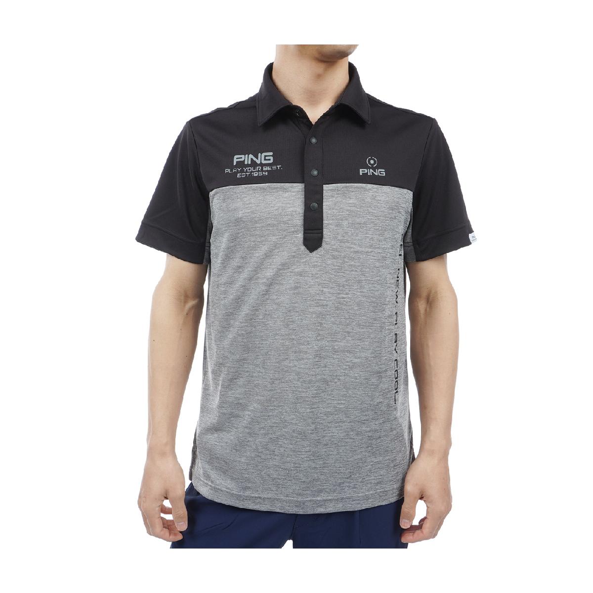涼感 半袖ポロシャツピン / PING商品の特徴バイカラーの切替しがデザインポイントになった、涼感ストレッチメッシュカノコ半袖ポロシャツ。キシリトールとメントールのWの効果にストレッチを付与した接触冷感素材の、コンフォートクールストレッチを...