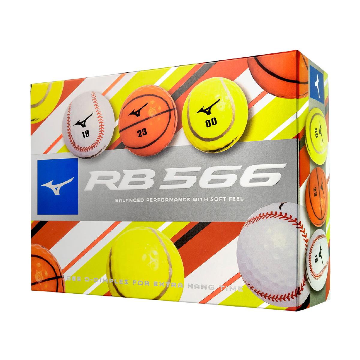 RB 566 ネクスドライブ ボールミズノ / RB商品の特徴パッケージを変えてリニューアル。世界最多ディンプルRB566のスポーツバージョン。ボールナンバー00、18、23タイプ2ピーススピン中フィーリングソフト弾道高弾道適応ヘッドスピー...