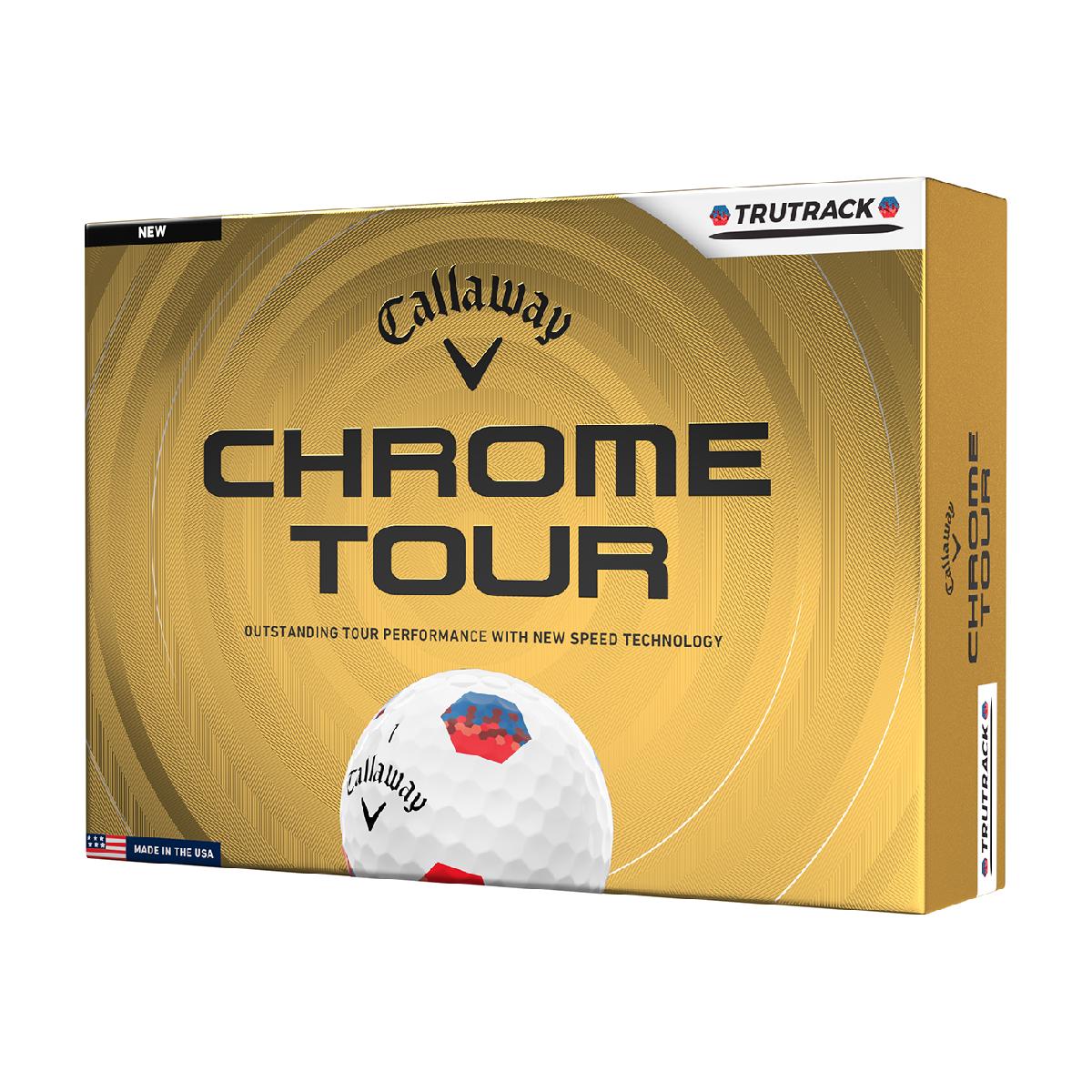 CHROME TOUR TRUTRACK ボールキャロウェイゴルフ / CHROME TOUR商品の特徴更なるボールスピードを手にしたCHROMEシリーズに、転がりがはっきりわかるTRUTRACKテクノロジーが数量限定で登場ボールナンバー1...