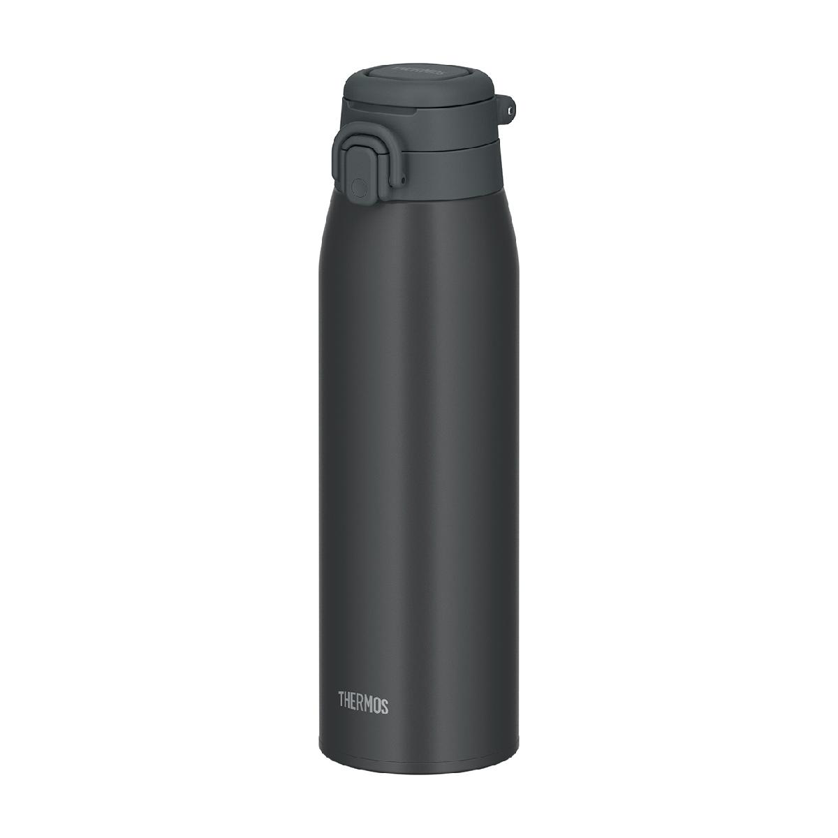 真空断熱ケータイマグ 1Lサーモス / THERMOS商品の特徴ラウンド時にも持ち運びしやすい便利な収納できるキャリーループ付き。ワンタッチ・オープンで使いやすい。全パーツ食洗機対応。素材内びん：ステンレス鋼／胴部：ステンレス鋼(アクリル樹...
