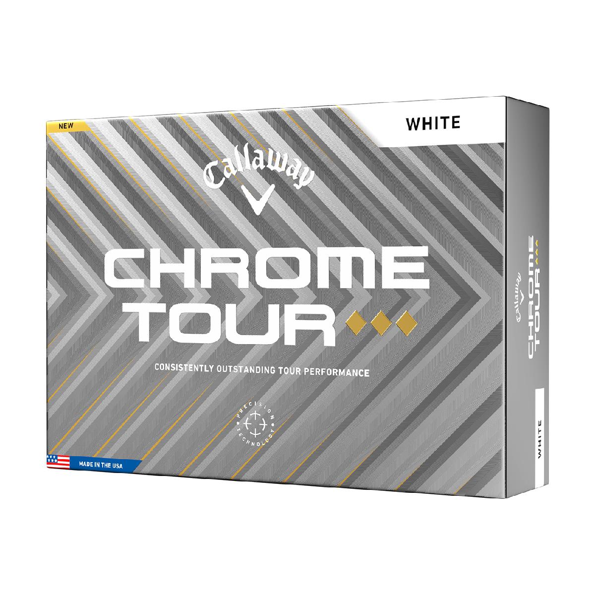 CHROME TOUR TD ボールキャロウェイゴルフ / CHROME TOUR商品の特徴CHROME TOURボールシリーズに、新たなラインアップしっかりめの打感にロングゲームのスピン量を抑えた「CHROME TOUR◆◆◆ボール」登場...