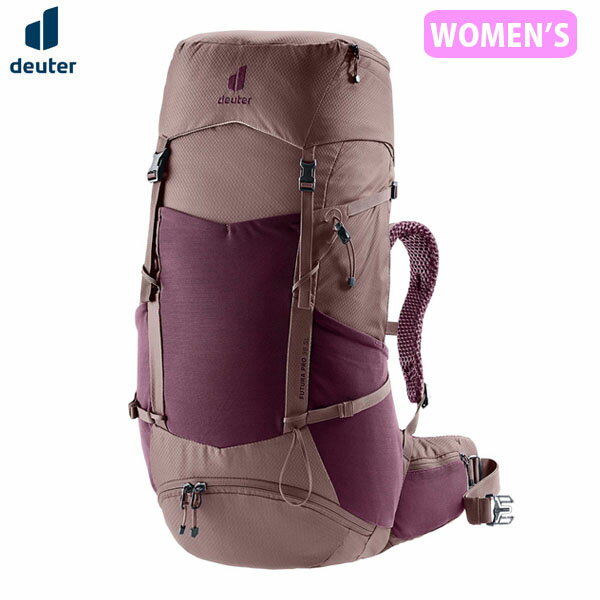 フューチュラプロ 38SL商品コード D3401426ウィメンズフィット設計のハイキング向けのフューチュラシリーズのトップローディングモデル。背面高が5段階で調整が可能です。発汗を抑えることを第一に考えた最新のエアコンフォートシステムは、テ...