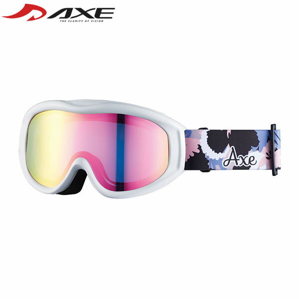 AX620-WCMゴーグル歪みの少ないワイドな視界が特長の平面レンズに、メイクが落ちにくいトリコットフェイスパッドを採用したレディースモデル。サイズ：W17.2×H8.4cm素材：レンズ/ポリカーボネイト機能：UVプロテクション、曇り止め加...