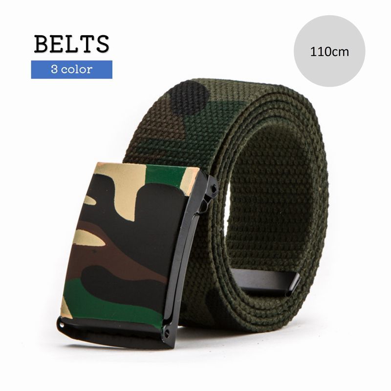 迷彩柄のシンプルなベルトです。 3色からお選びいただけます◎ 【カラーについて】 生産ロットにより柄の出方や色の濃淡が異なる場合がございます。 お使いのモニターや撮影時の光の加減などにより 画像と実際の商品のカラーが異なる場合もございます。...