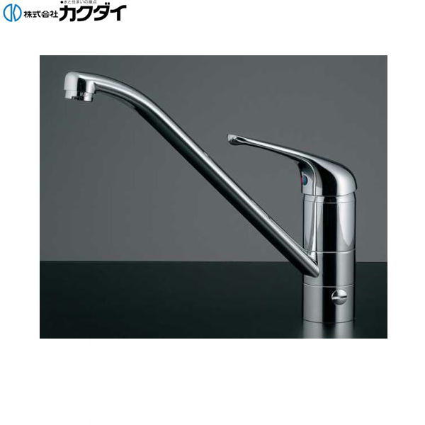 カクダイ［KAKUDAI］シングルレバー混合栓(分水孔つき)117-031K取付穴径36〜38ミリ分水・分湯用アダプター（019-001）1個付きKAKUDAI 117 031K