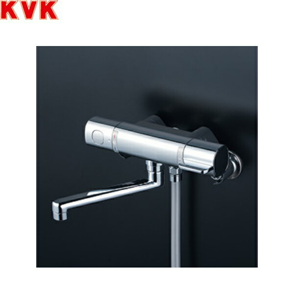 KVKサーモスタット式シャワー FTB100K3FT 一般地仕様 eシャワー(やわらかで浴び心地のいい節水シャワー) メッキ3wayワンストップシャワーヘッド付/メタリックホース1,6m/メッキハンガー 洗い場・浴槽兼用水栓KVK FTB1...