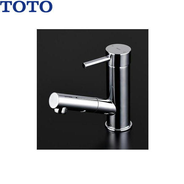 TOTO シングルレバー混合栓 TLC32ER 一般地仕様 ホース付きタイプ エコシングル ワンプッシュなし ホース付き(360mm) 吐水口長さ127mm 水受けトレイ同梱 ソフト(泡まつ)吐水 フレキホースTOTO TLC32ER
