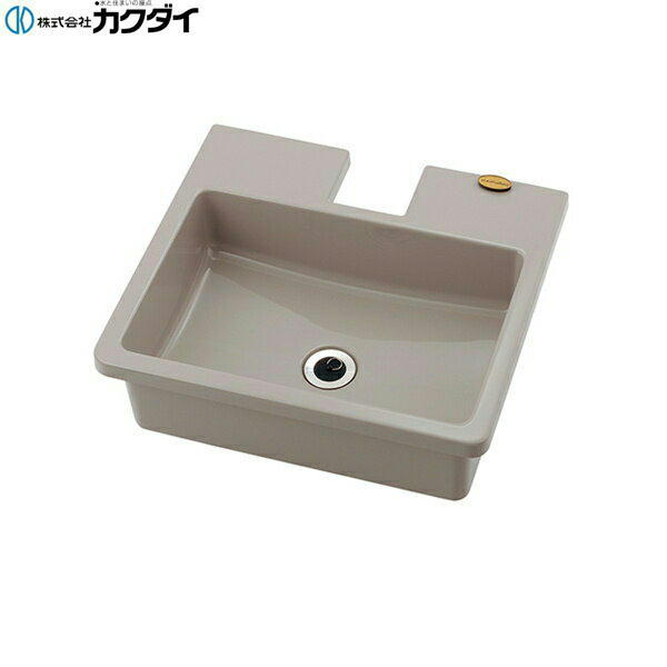 カクダイ［KAKUDAI］水栓柱パン［80角柱用］ 624-913 材質：FRP 80角水栓柱用(60・70角にも対応) 排水工事が必要 排水共栓付き(呼50VU管用) ゴム栓付き(くさりなし) 推奨水栓柱：624-021KAKUDAI 6...