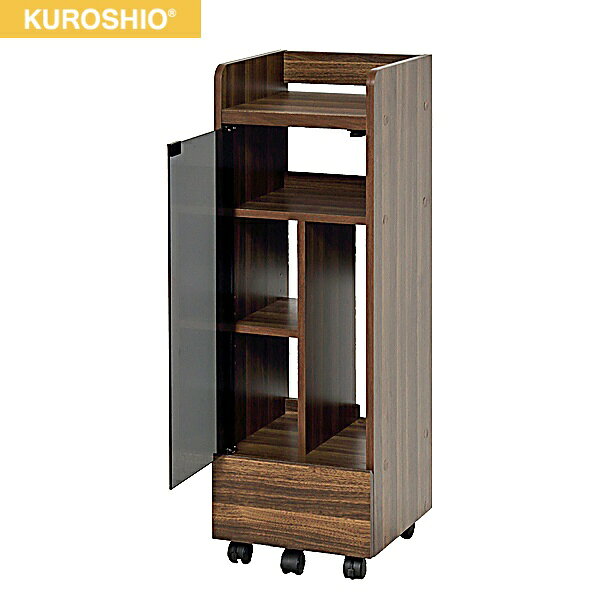 お届けはメーカー直送便となります。ご購入前に必ず、メーカー直送便Bの詳細をご確認下さい。クロシオ[KUROSHIO]ゲーム機ラック キャスター付き 25237 色・柄: ブラウン 仕様: 組立式 商品サイズ: W32×D33.5×H96.5...