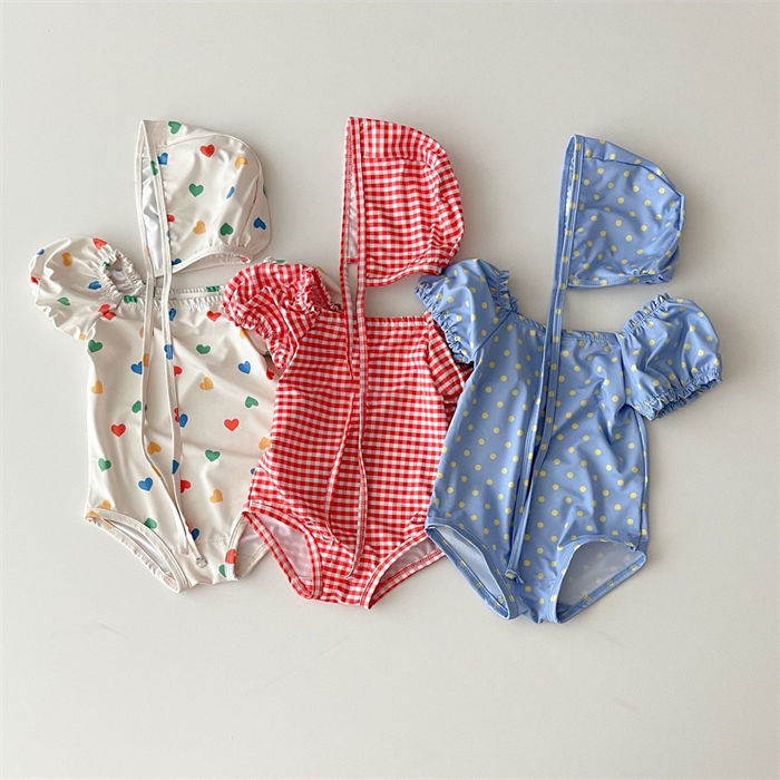 子供水着 キッズ 女の子 水着 オールインワン水着 水泳帽付き 女の子水着 可愛い スイムウェア ガールズ スクール水着 子供 女児 みずぎ 日やけど防止 スイミング 海 プール 海水浴 ビーチ 温泉 旅行 水遊び 練習用 子供水着 キッズ...