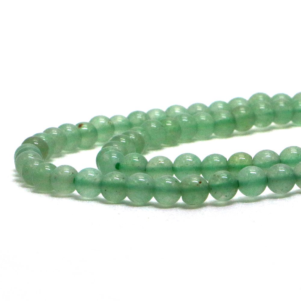 【ビーズサイズ】4mm 【形】丸玉 【連の長さ】約38〜40cm ※ビーズサイズは0.5mm前後の誤差がある場合がございます 【商品説明】 アベンチュリンは石英の一種で和名では砂金石、砂金石英と呼ばれております 産地としては主にインドやブラ...